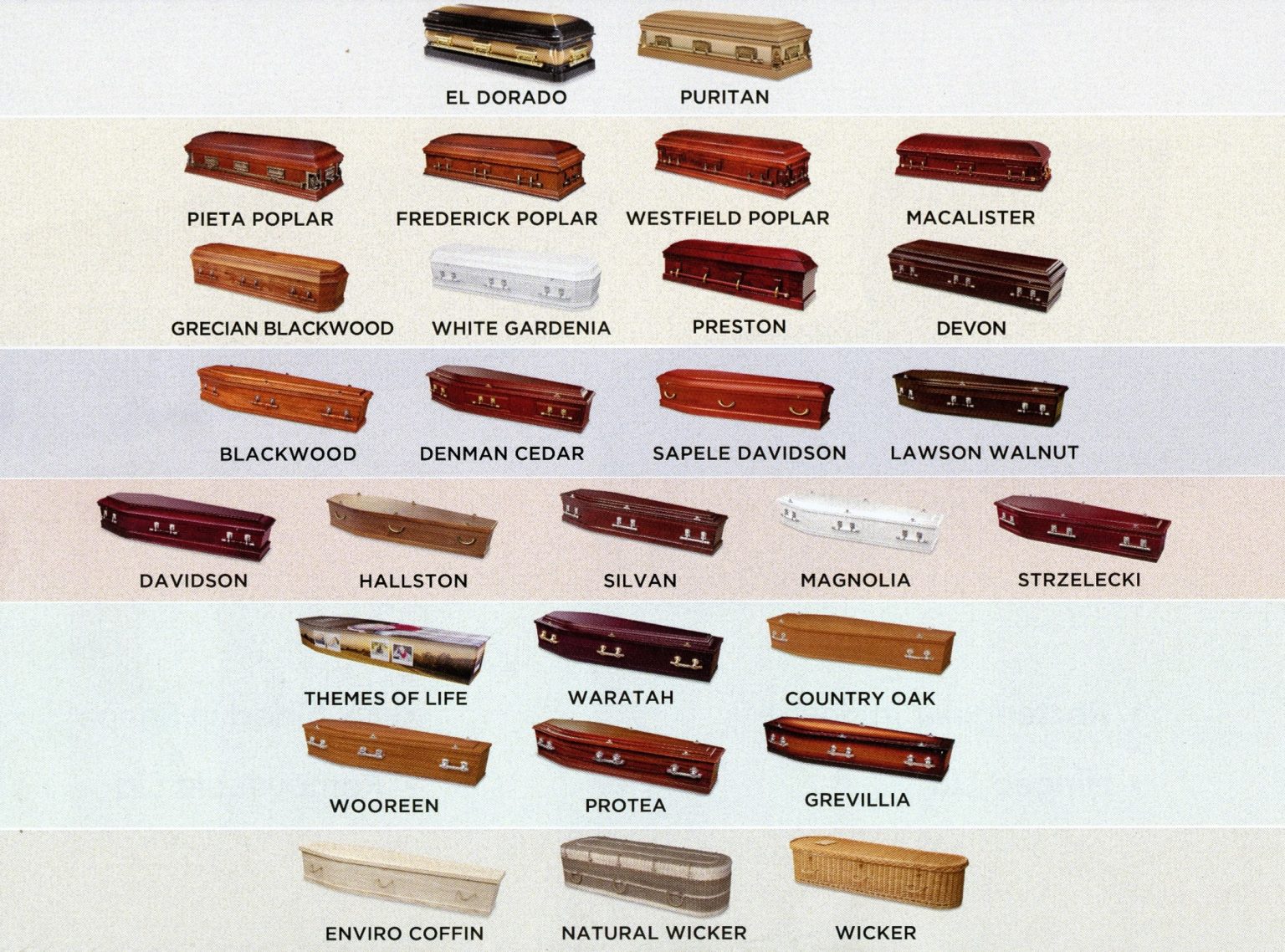 Coffins and Caskets – Handley Funeral Services