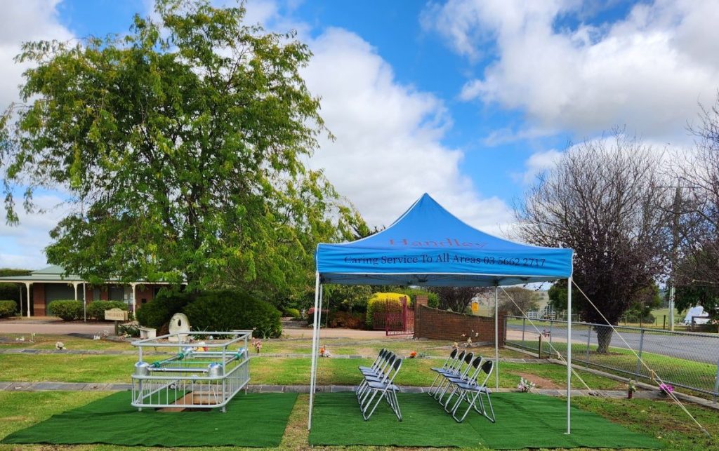 Grave side setups – Handley Funeral Services